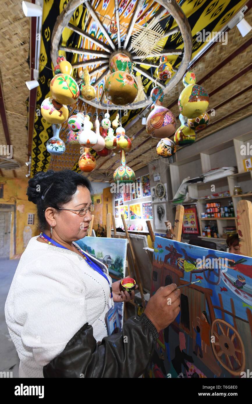 Awat, China's Xinjiang Uygur Autonomous Region. 30th Apr, 2019. A ...