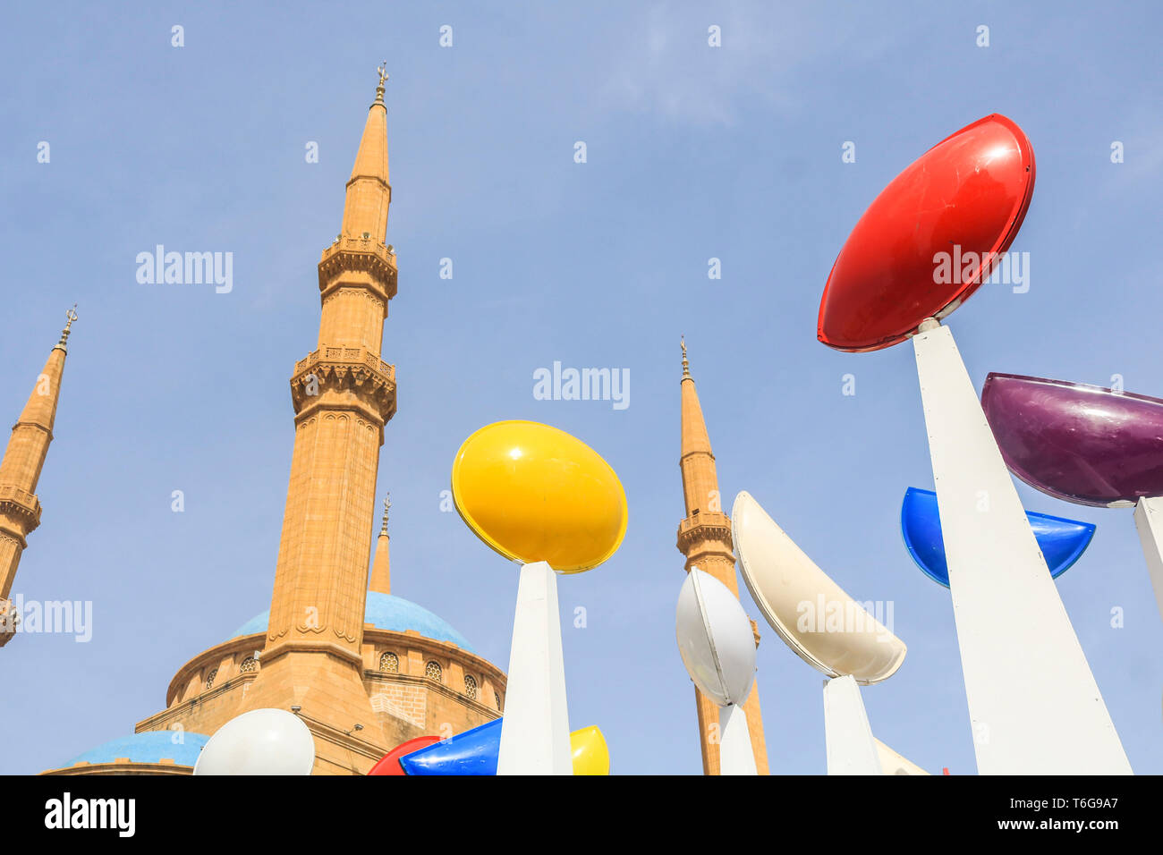 Beirut, Lebanon. 1st May, 2019. Colourful Ramadan sculpture with ...