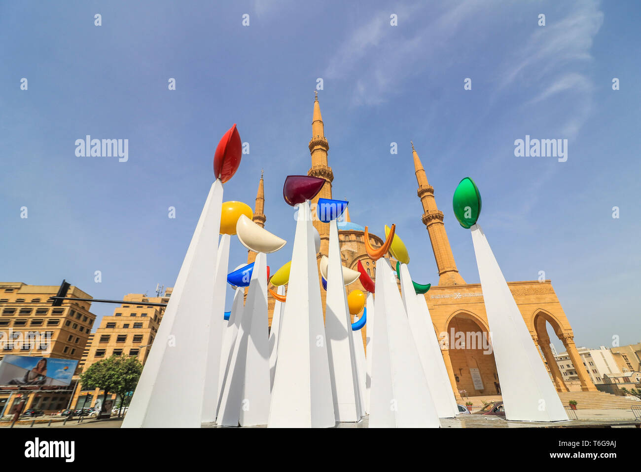 Beirut, Lebanon. 1st May, 2019. Colourful Ramadan sculpture with ...