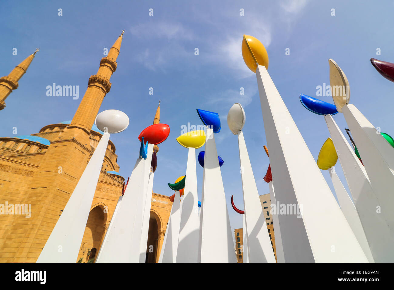 Beirut, Lebanon. 1st May, 2019. Colourful Ramadan sculpture with ...