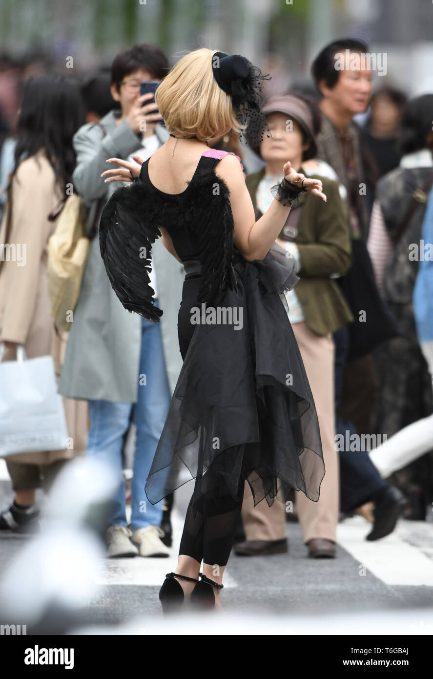 Tokyo, Japan. 1st May, 2019. A model for an interior cloth store can be ...