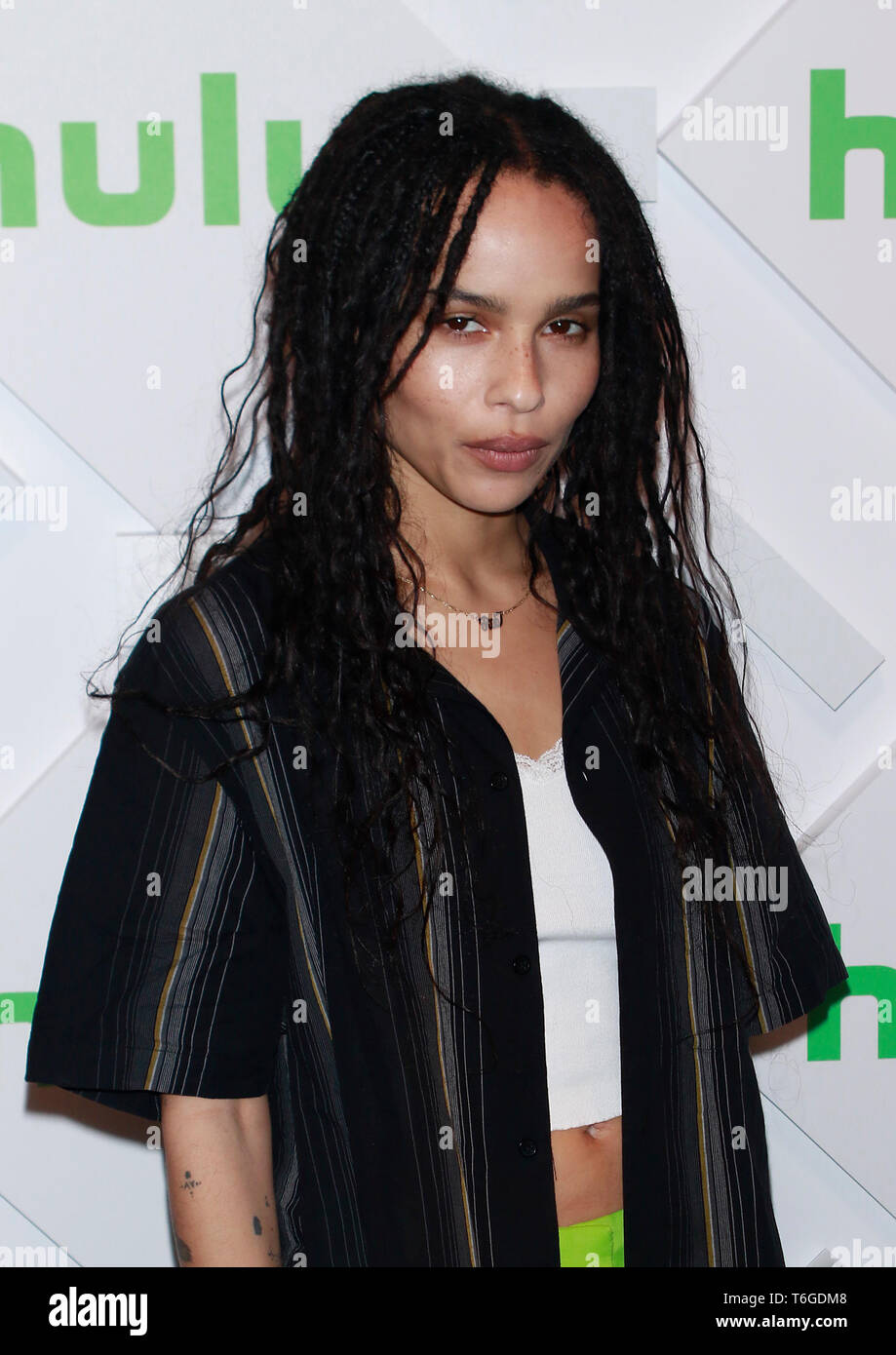 New York, NY, USA. 1st May, 2019. Zoe Kravitz at the Hulu 2019 Upfront ...