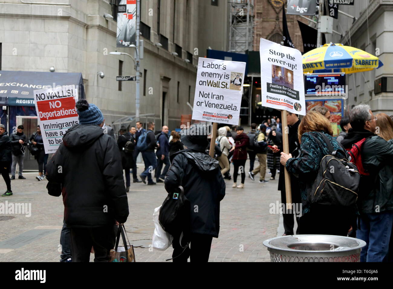 New York City, New York, USA. 1st May, 2019. Hundreds of people marked ...