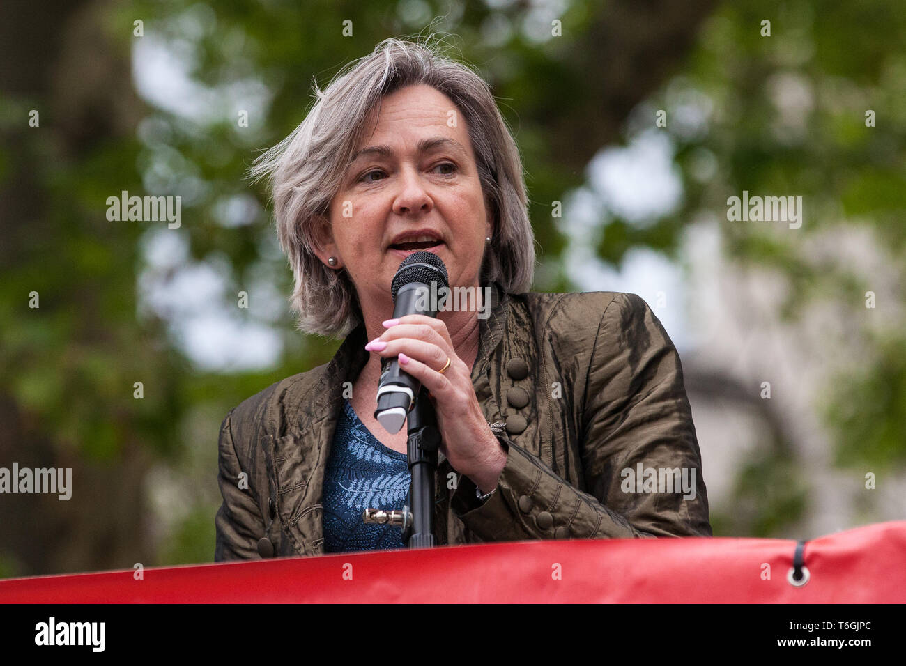 London, UK. 1st May, 2019. Liz Saville Roberts, Plaid Cymru MP for ...