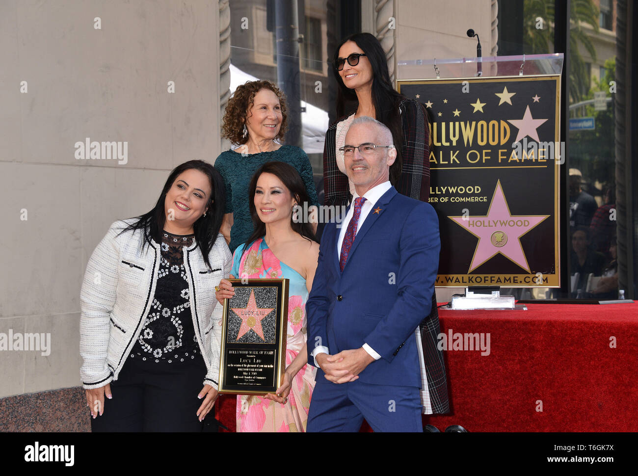 Lucy Liu Honored With Star On The Hollywood Walk Of Fame on May 01 ...