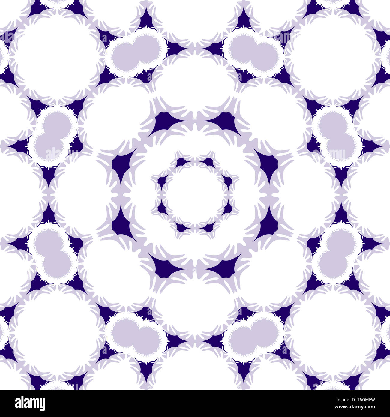 Seamless retro illustrated pattern Cut Out Stock Images & Pictures - Alamy