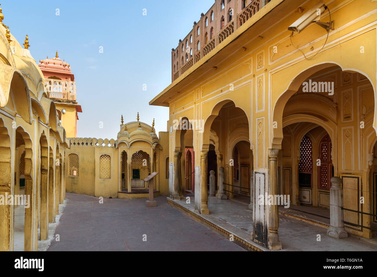 Interior of Hawa Mahal palace is Palace of Winds in Jaipur. Rajasthan ...