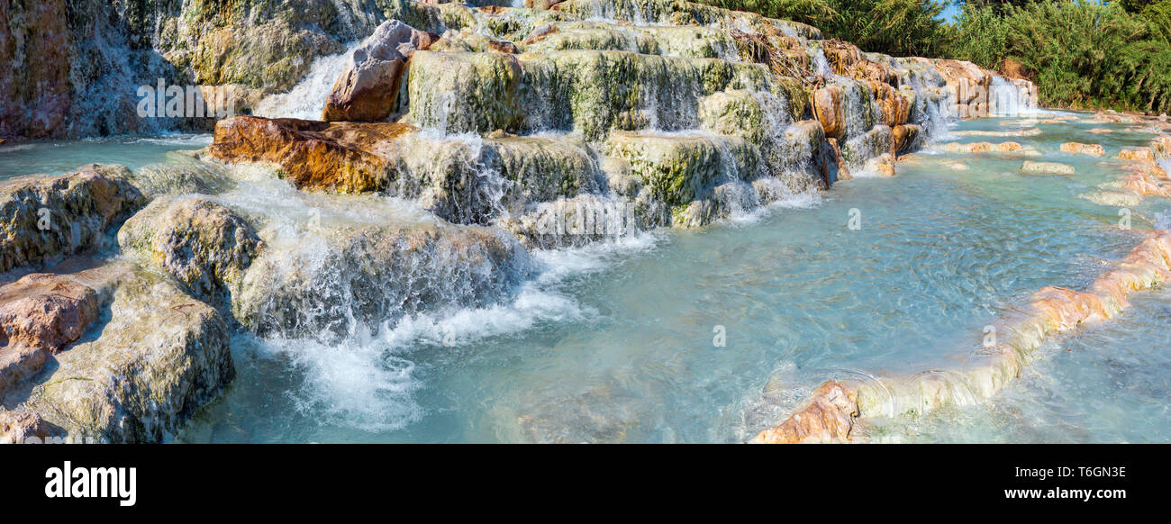 Natural spa Saturnia thermal baths, Italy Stock Photo - Alamy