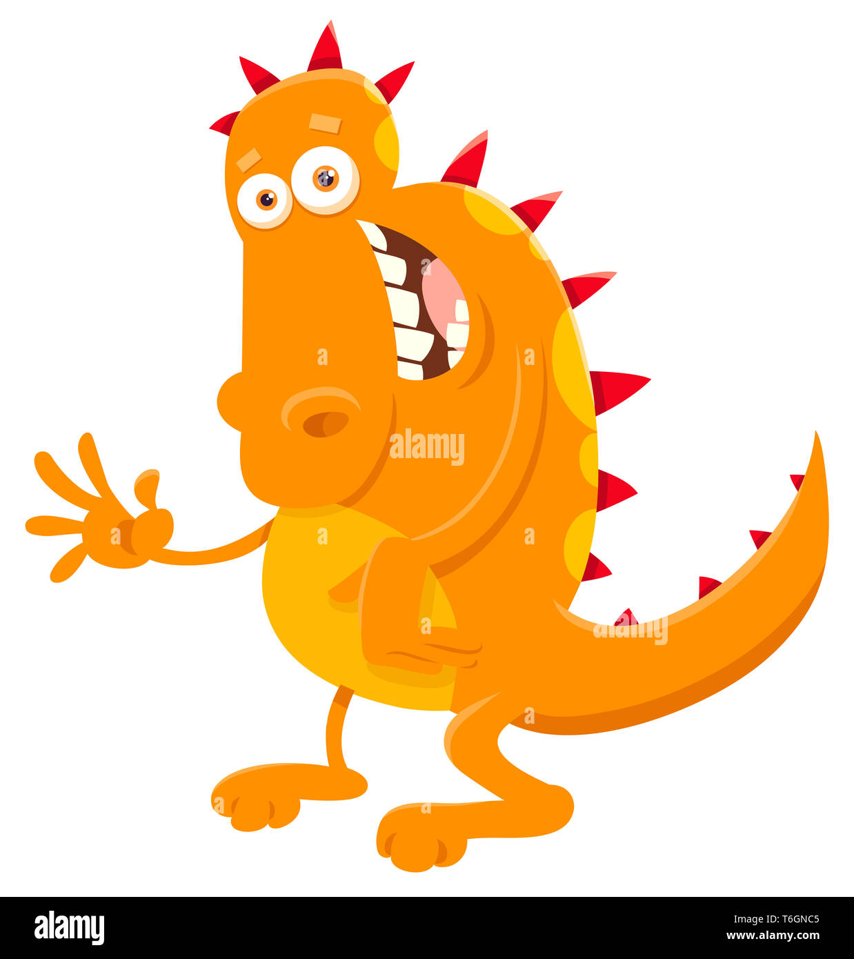 fantasy monster cartoon illustration Stock Photo - Alamy