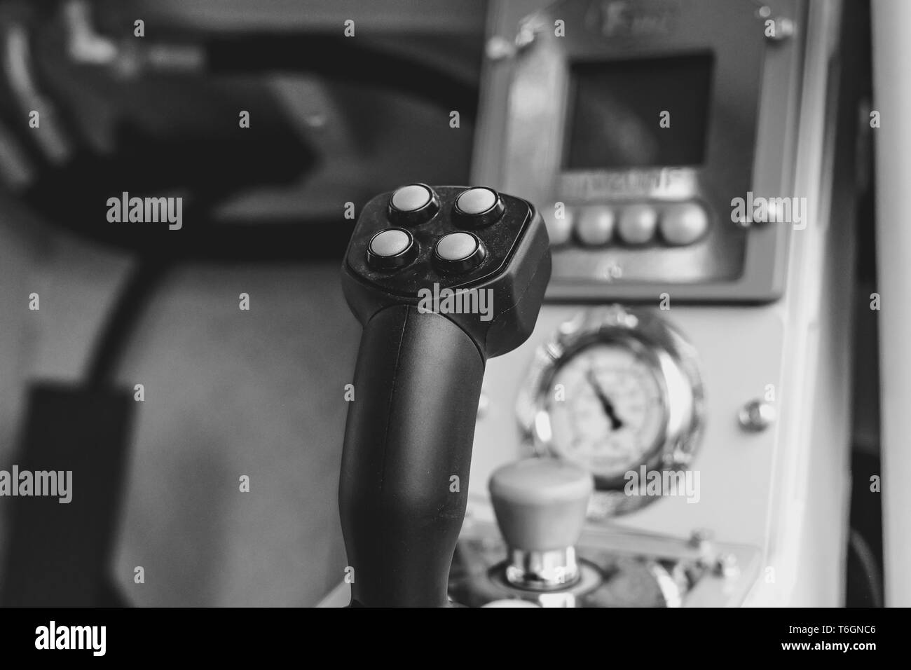 Excavator cab interior hi-res stock photography and images - Alamy