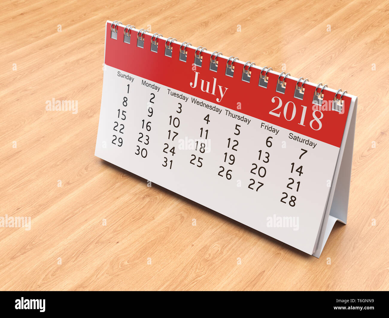 3D rendering calendar Stock Photo - Alamy