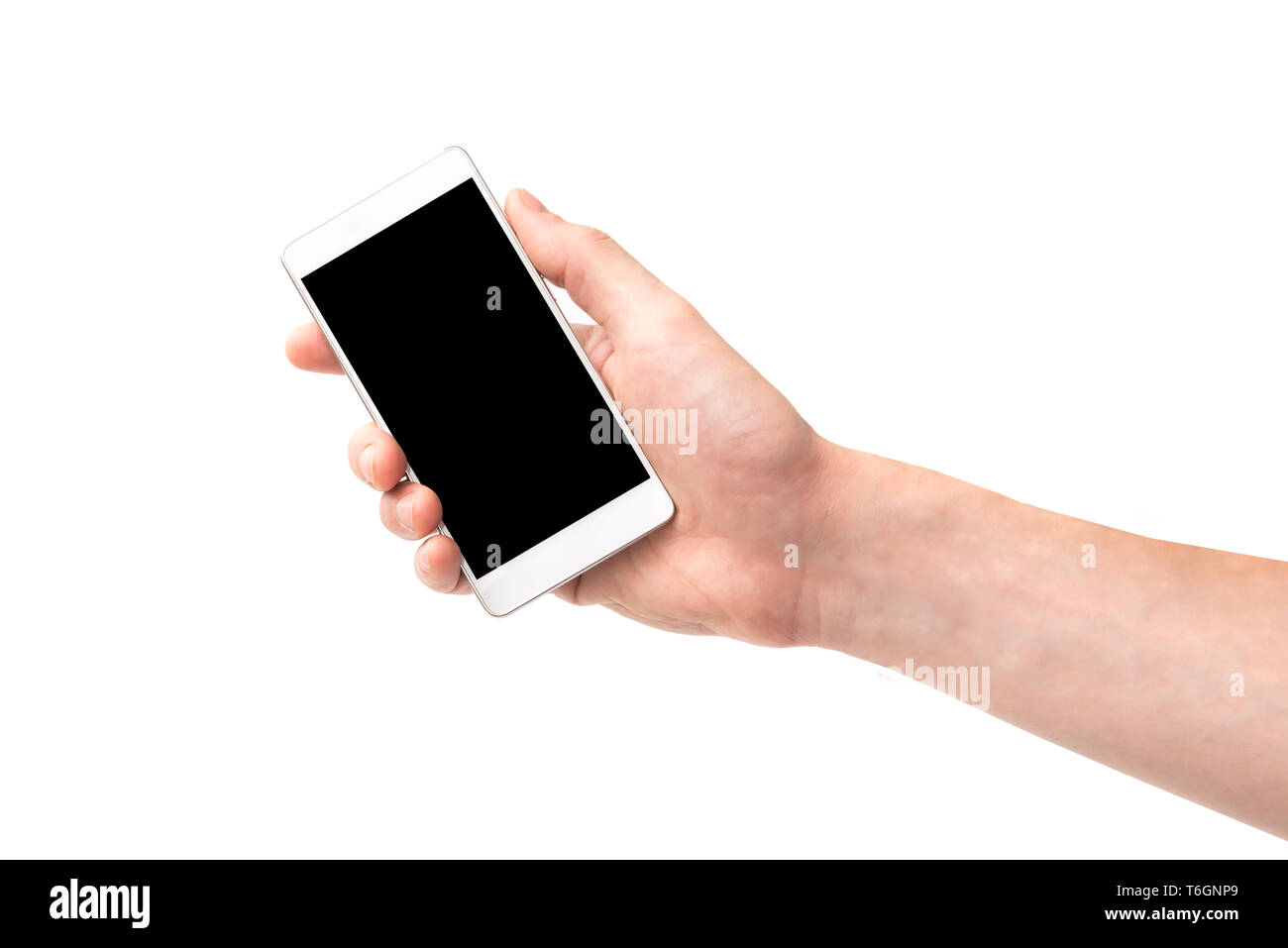 Hand holding smartphone Stock Photo - Alamy