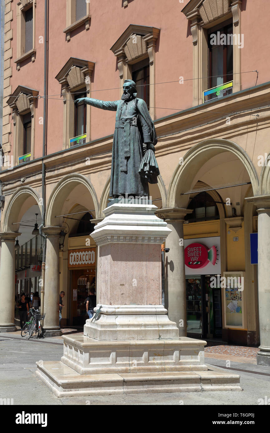 Street architecture in Bologna, Italy Stock Photo - Alamy