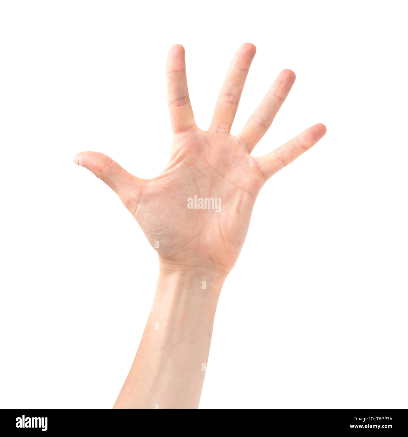 Woman open hand Stock Photo - Alamy