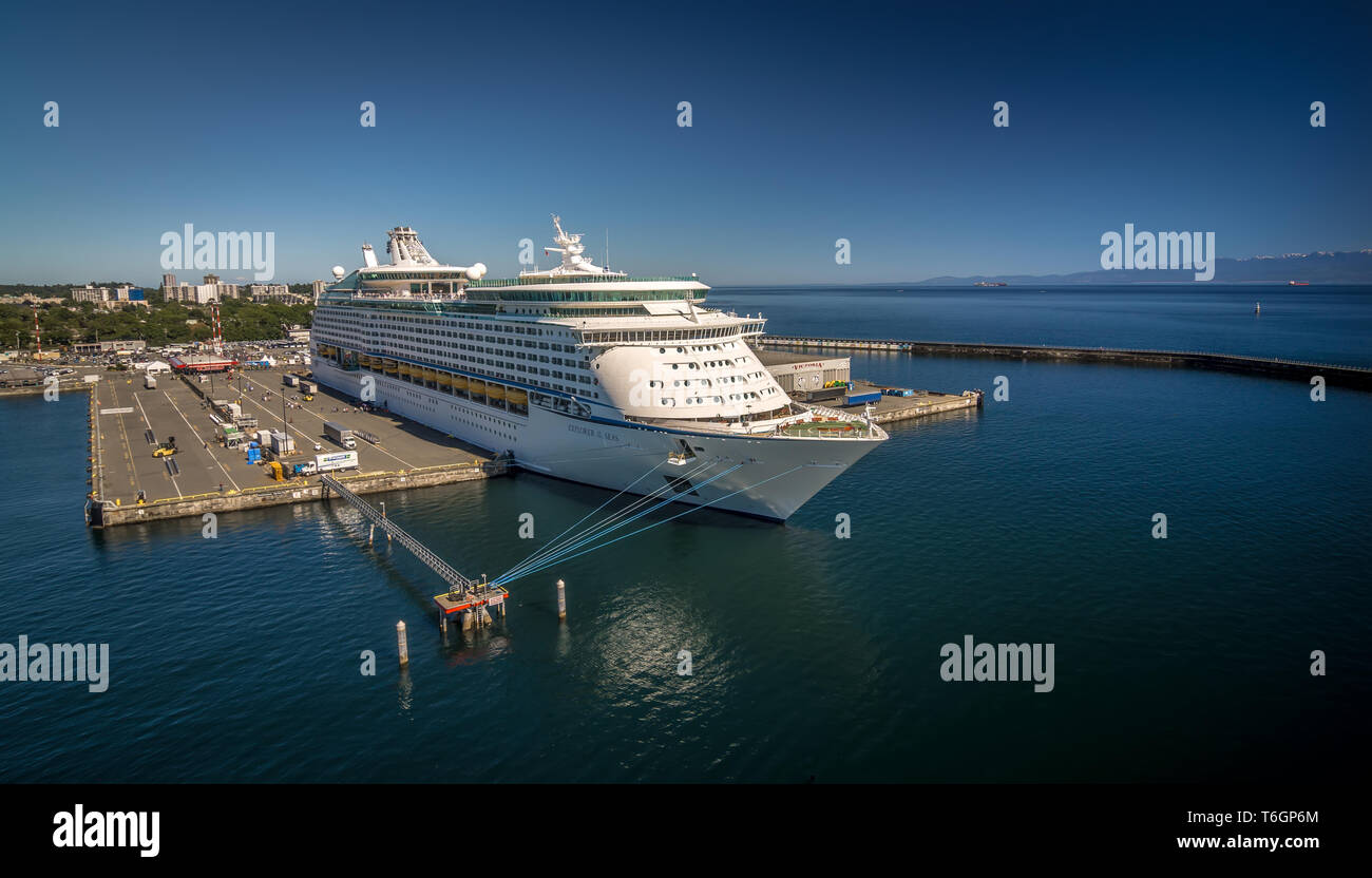Scenes around Ogden Point cruise ship terminal in Victoria BC.Canada ...