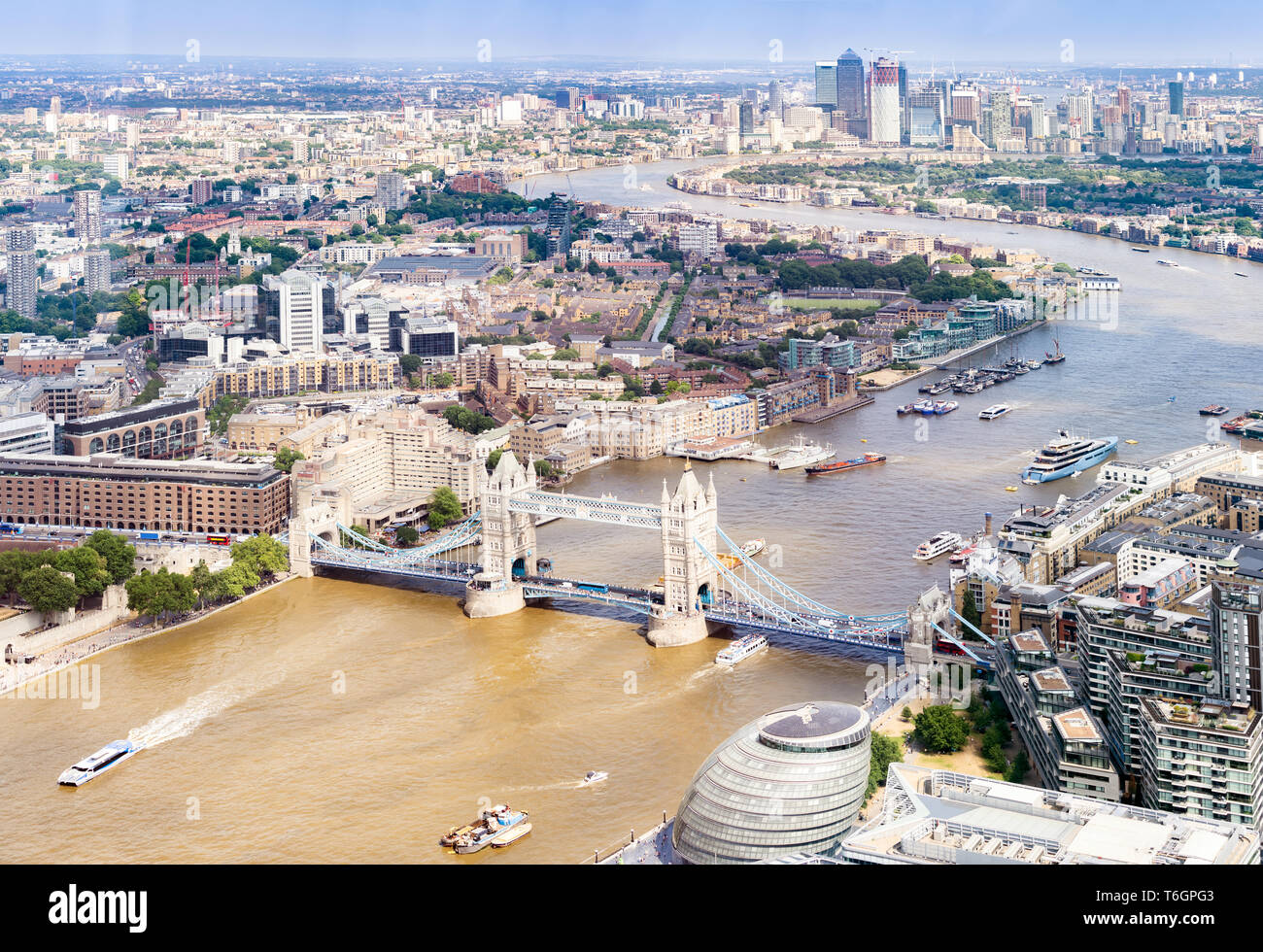 London Tower Bridge Aerial Stock Photo - Alamy