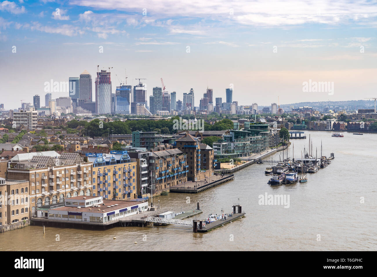 London cityscape with River Thames Stock Photo - Alamy