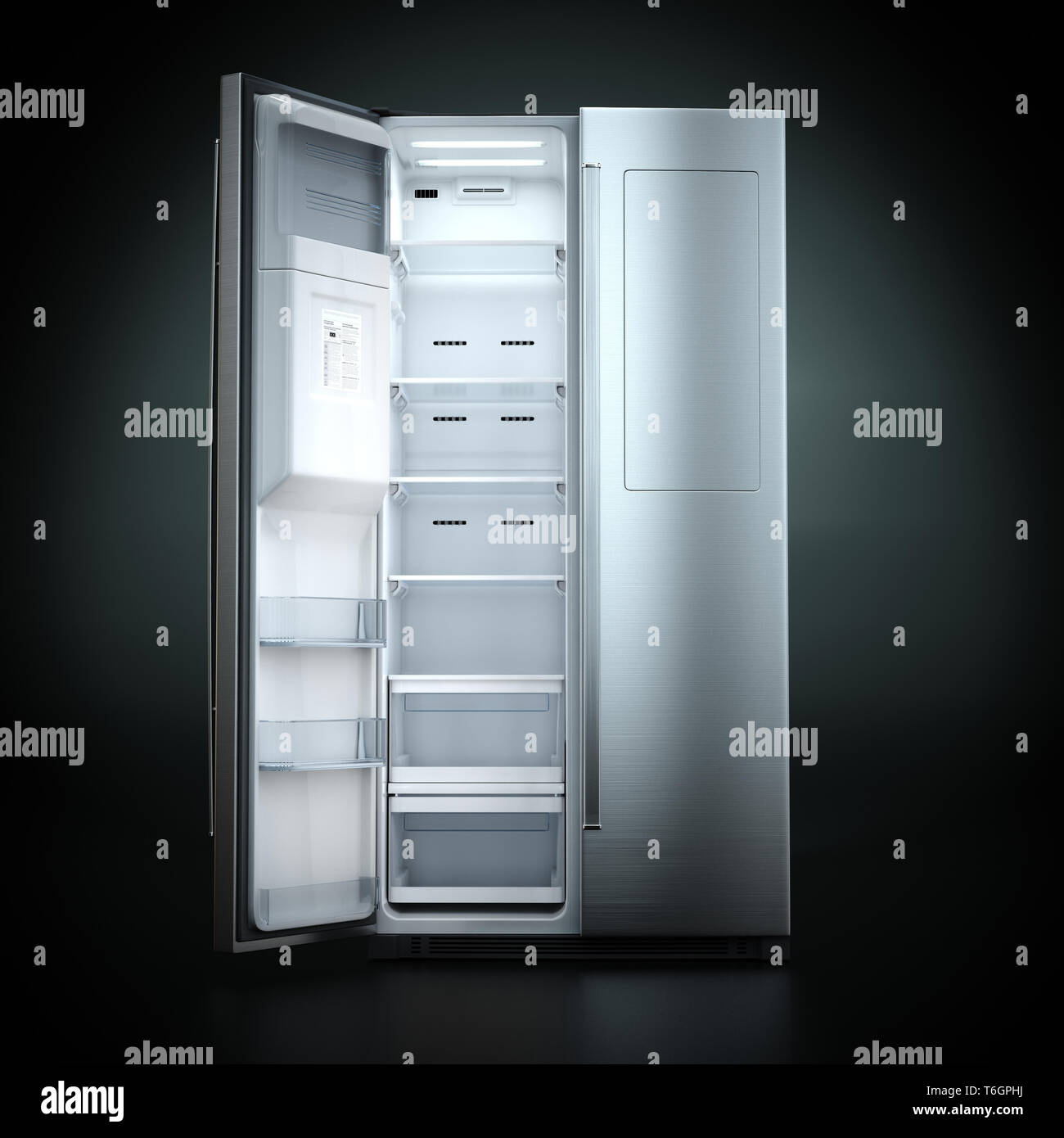 3D rendering large fridge Stock Photo - Alamy