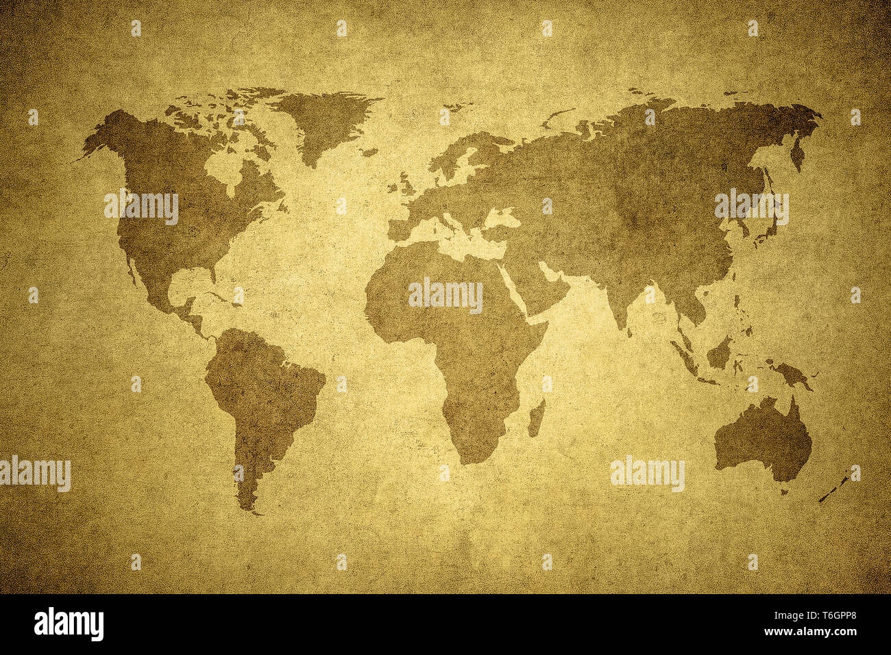 grunge map of the world Stock Photo - Alamy