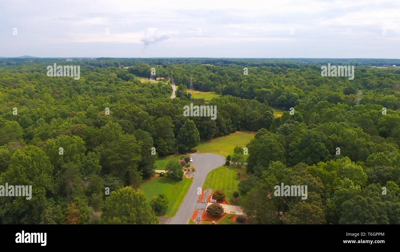 typical american country subdivision neighborhood aerial Stock Photo ...