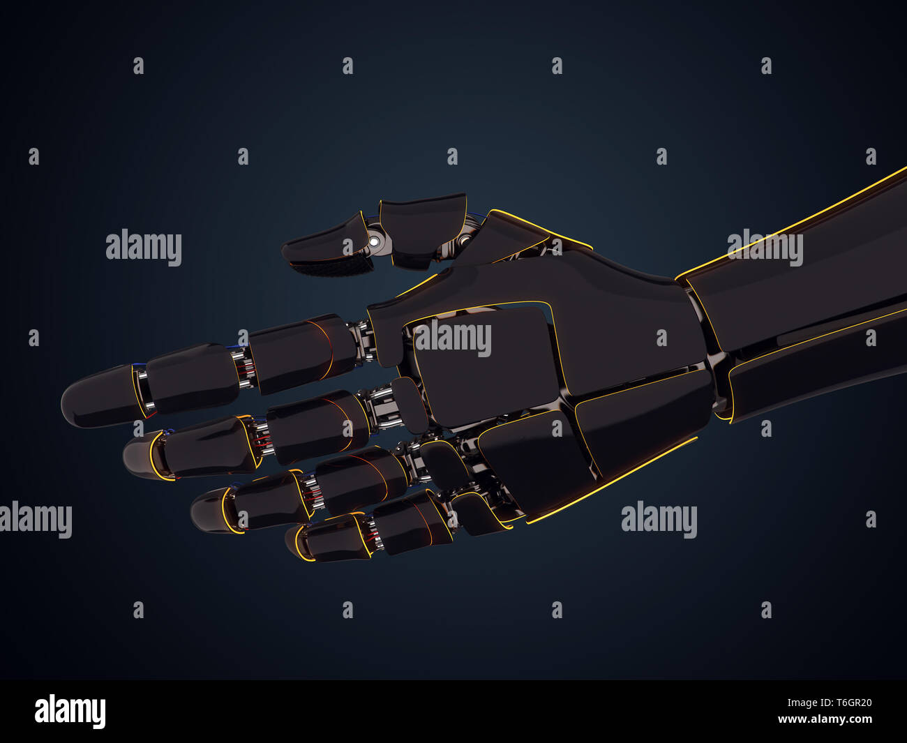3D rendering robotic hand Stock Photo - Alamy