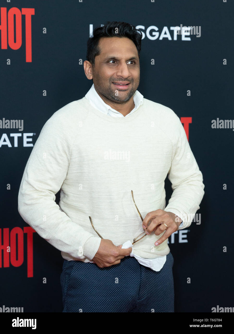 New York, NY - April 30, 2019: Ravi Patel attends premiere of Long Shot ...