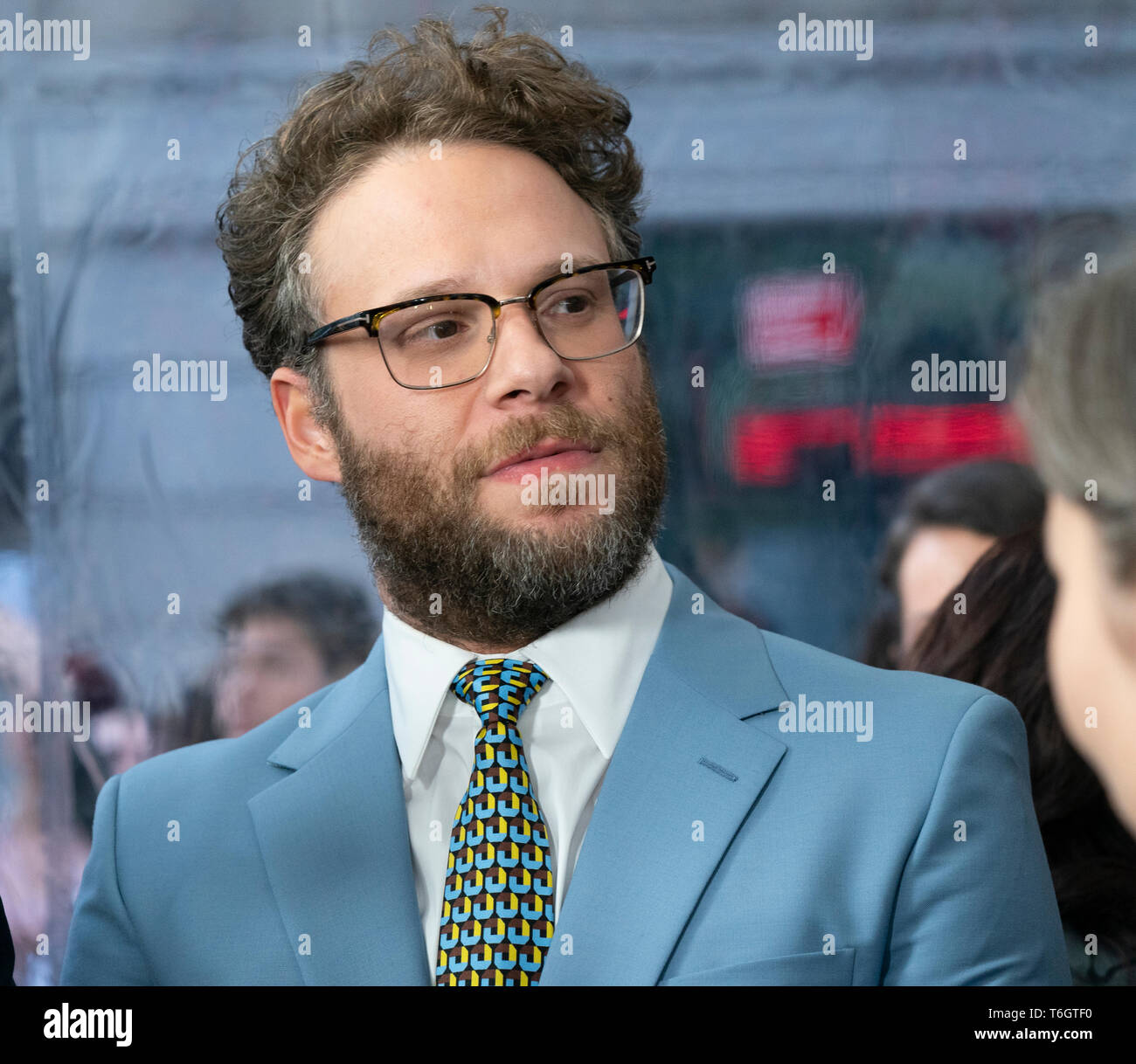New York, NY - April 30, 2019: Seth Rogen attends premiere of Long Shot ...