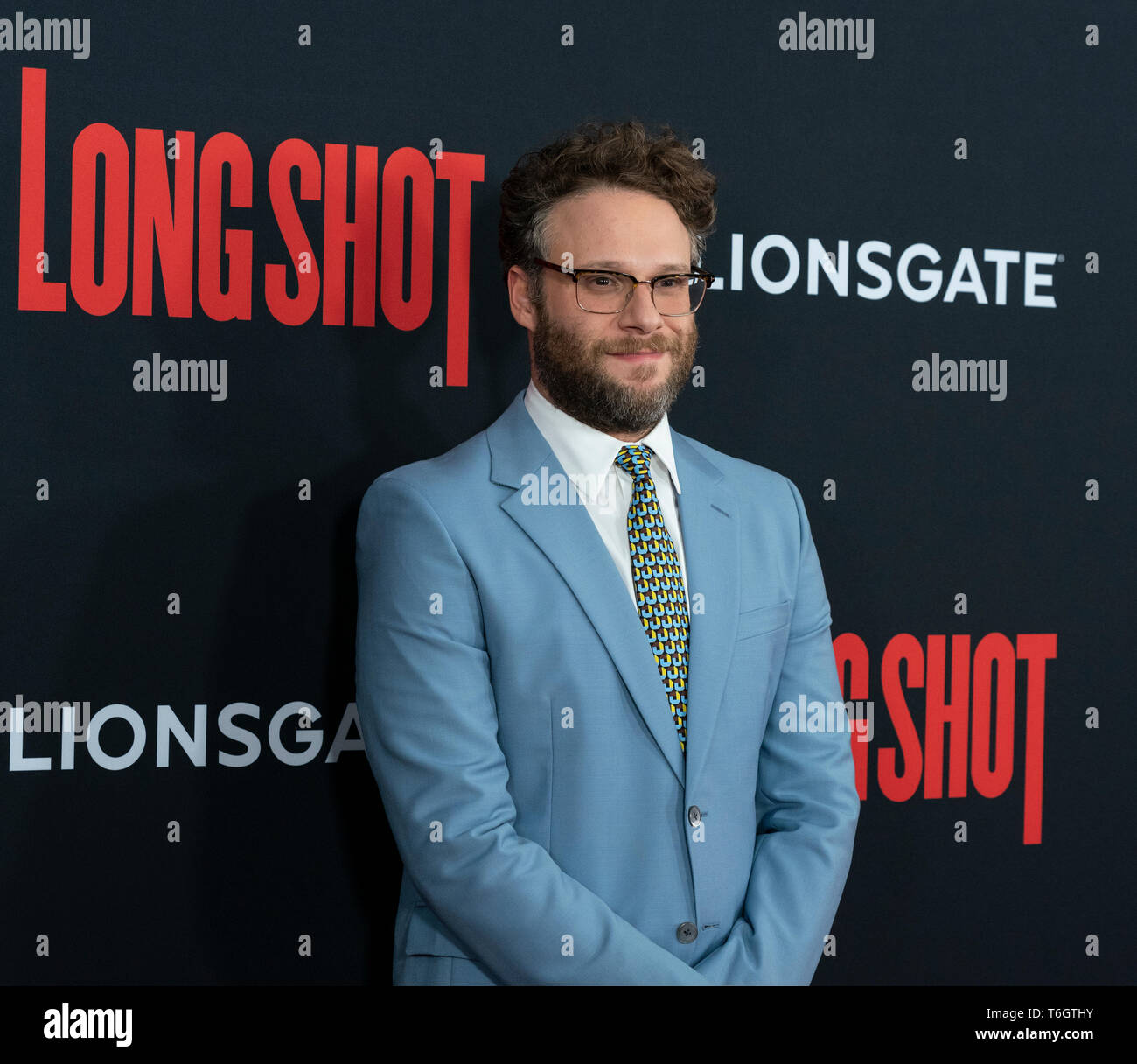 New York, NY - April 30, 2019: Seth Rogen attends premiere of Long Shot ...