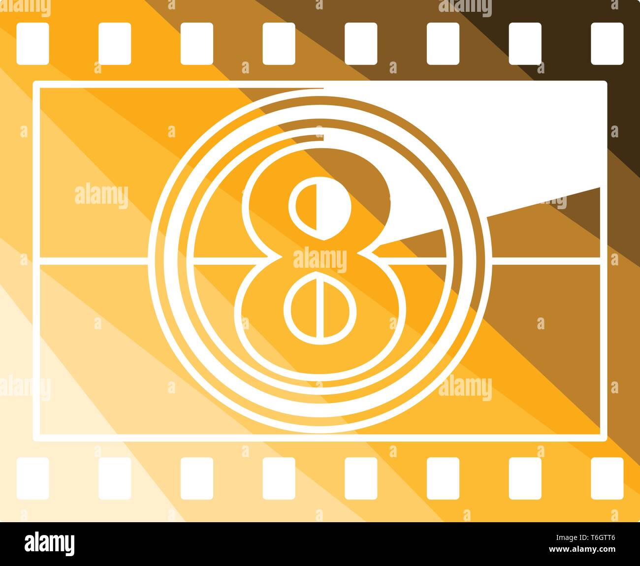 Grunge film strip countdown Stock Vector Images - Alamy