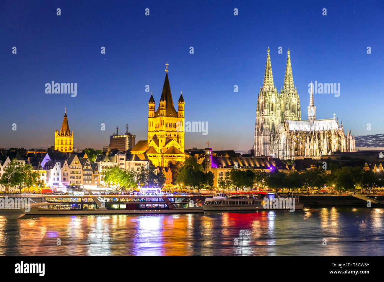 Cologne Cathedral River Rhine Stock Photo - Alamy