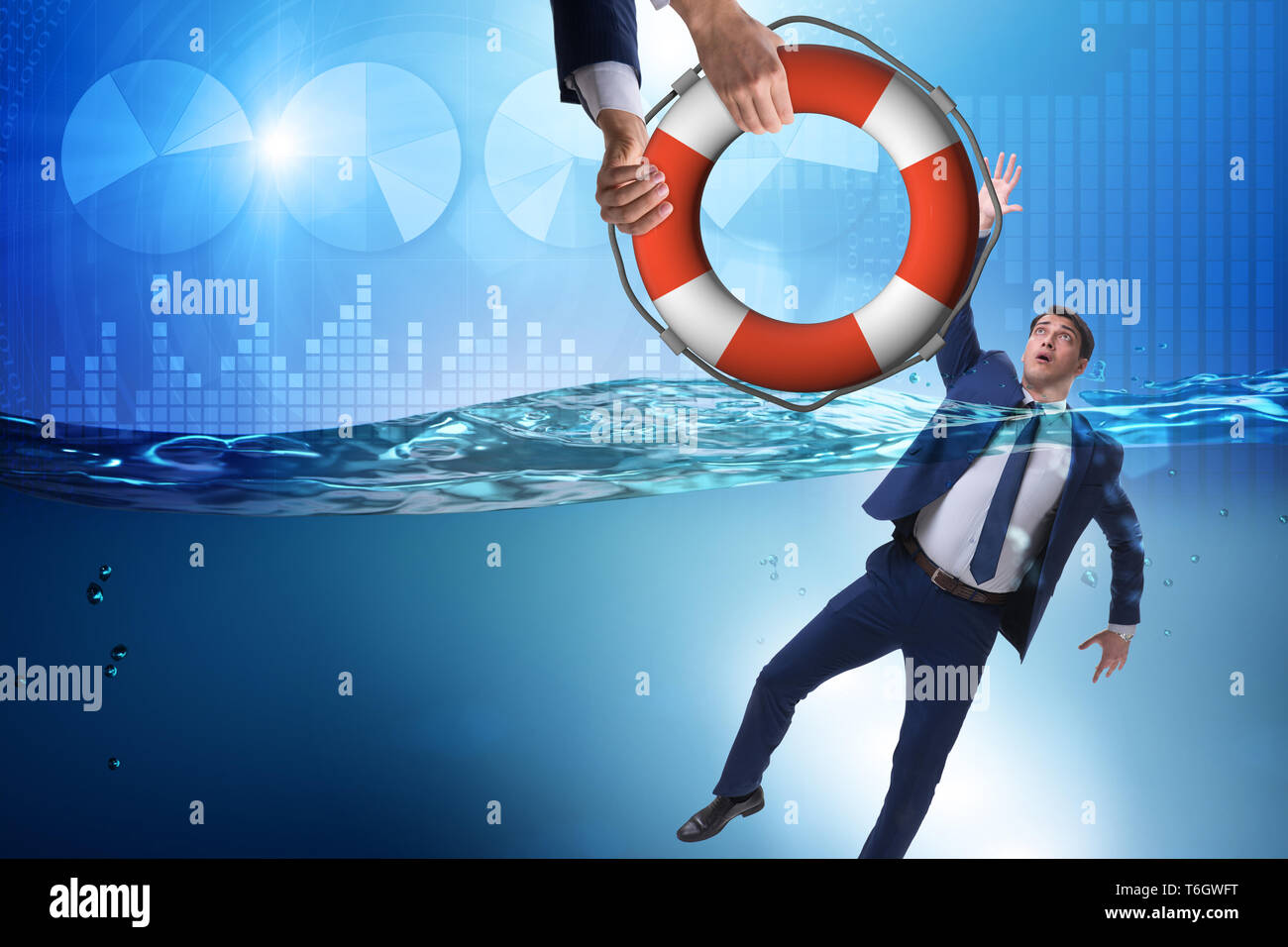 Drowning man saved hi-res stock photography and images - Alamy