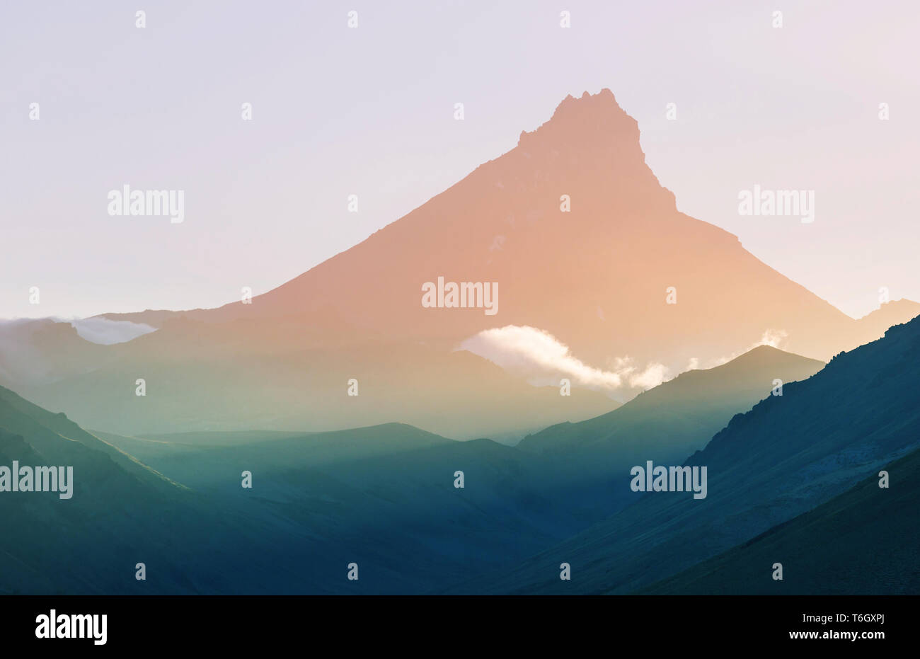 Beautiful volcanic landscapes in Chile, South America Stock Photo - Alamy