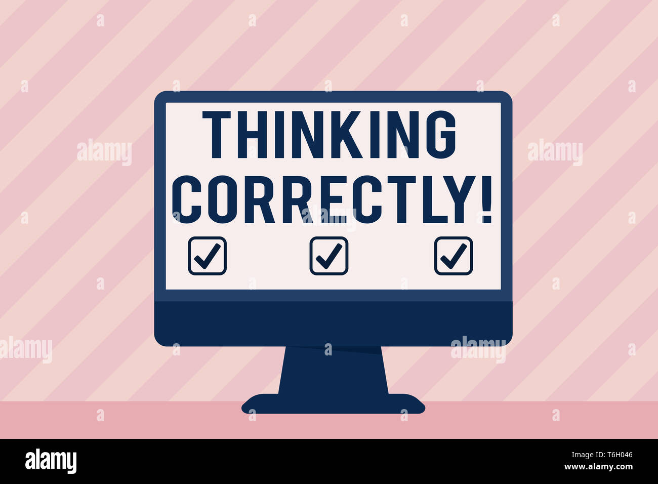 Handwriting text Thinking Correctly. Conceptual photo principle that ...