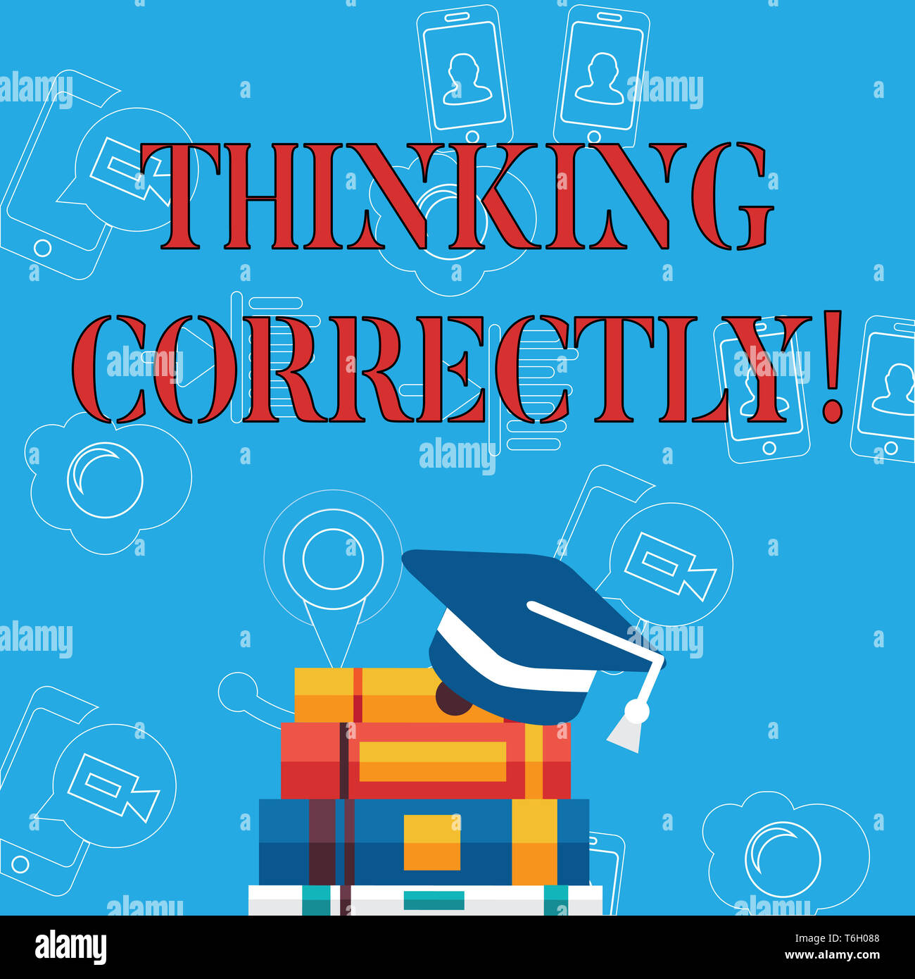 Word writing text Thinking Correctly. Business photo showcasing ...