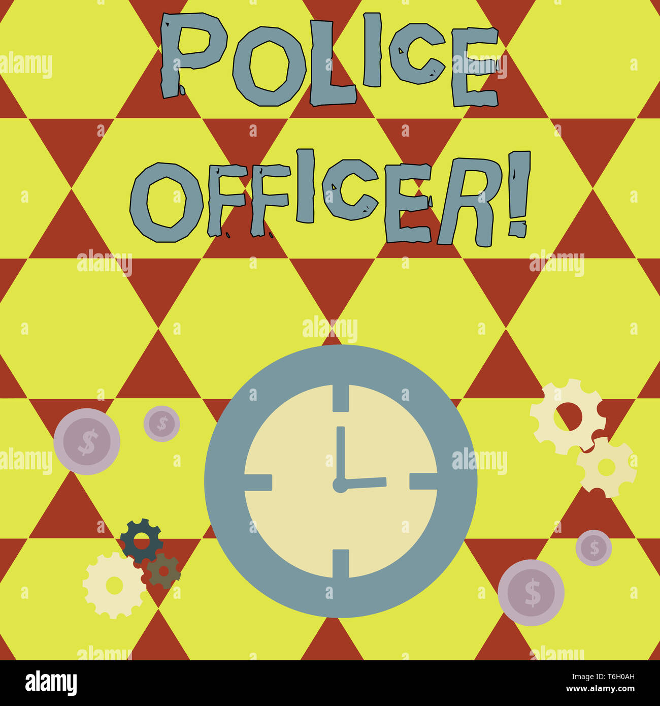 Conceptual hand writing showing Police Officer. Concept meaning a ...