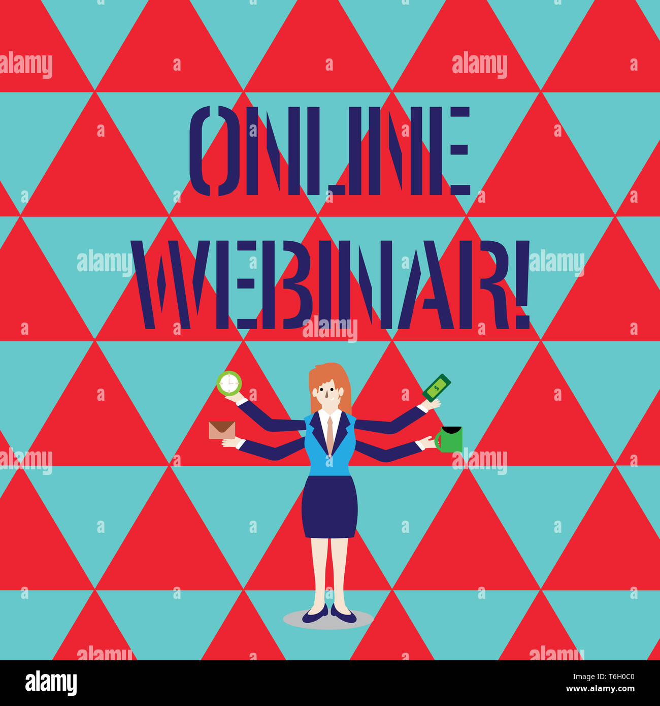 Conceptual hand writing showing Online Webinar. Concept meaning online ...