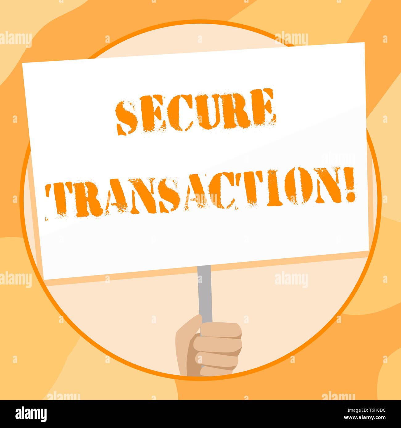 Handwriting Text Writing Secure Transaction Conceptual Photo A