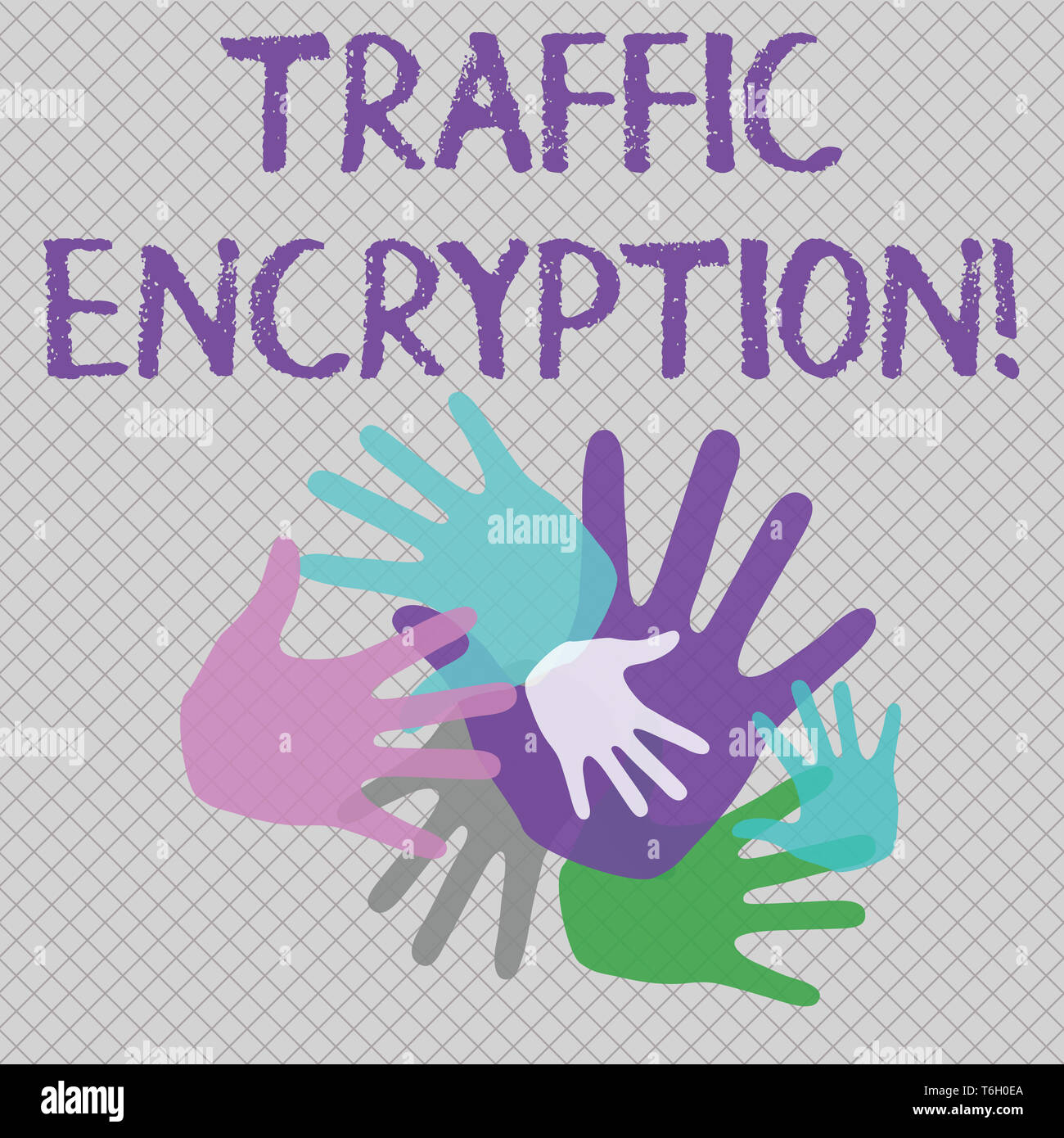 Word writing text Traffic Encryption. Business photo showcasing method ...