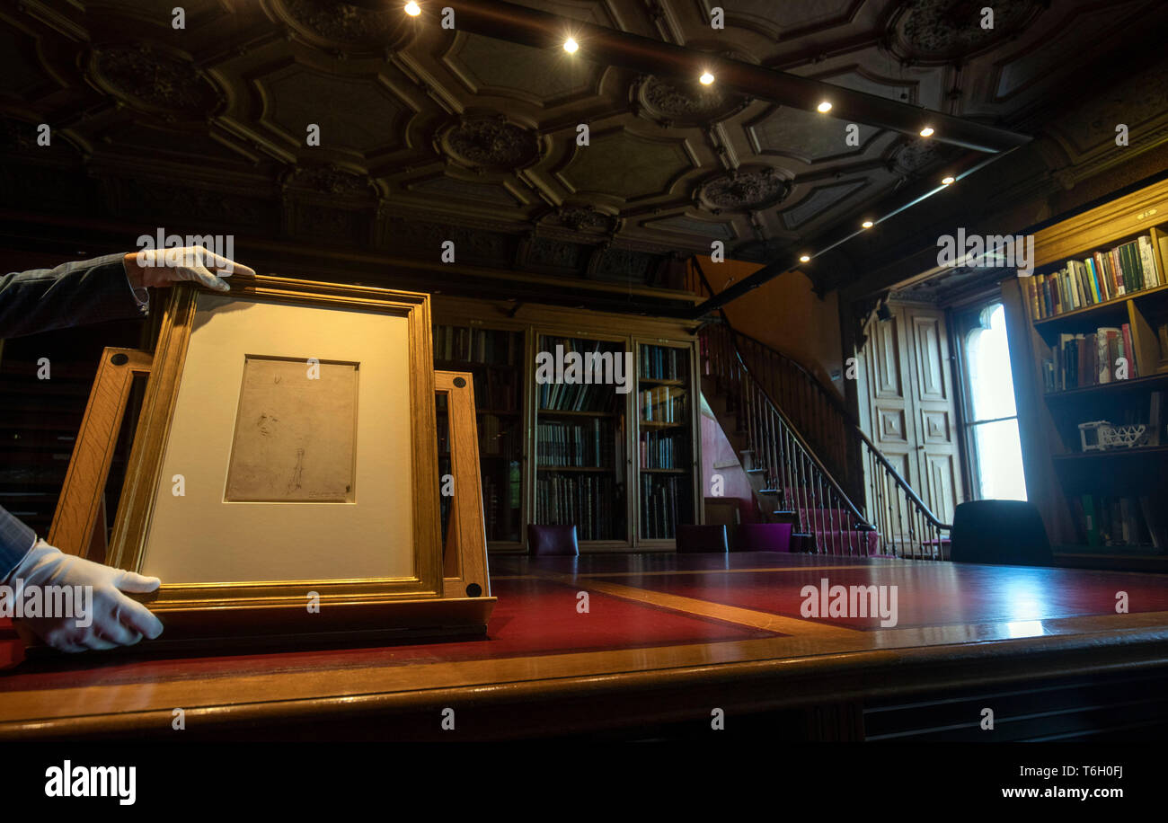 Embargoed until 0001 Thursday May 2 A drawing which has been recently ...