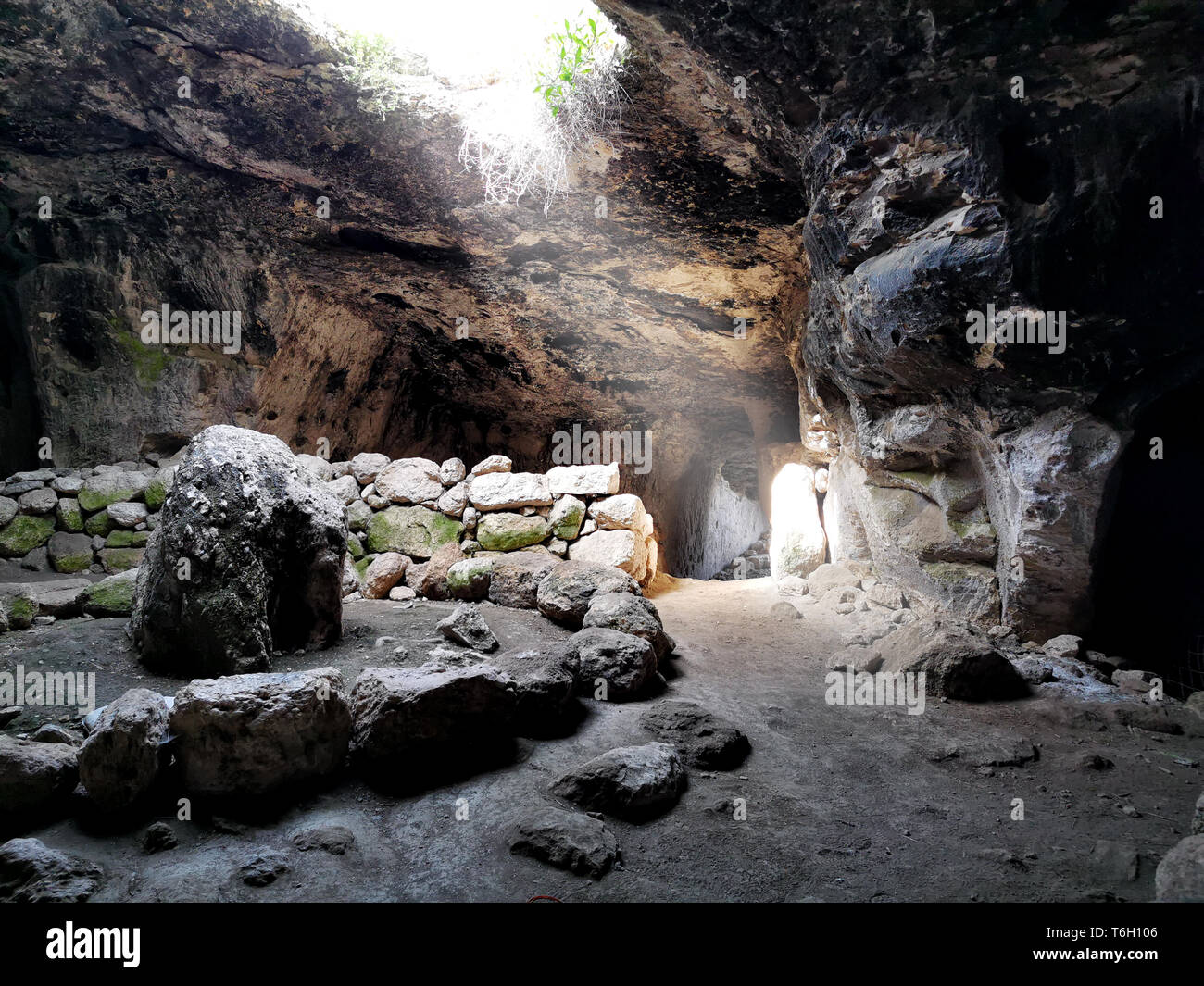 Beautiful Bell Cave in Adulam Caves Park in Israel Stock Photo - Alamy