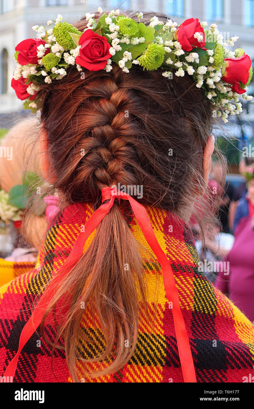 Latvian national dress costume hi-res stock photography and images - Alamy