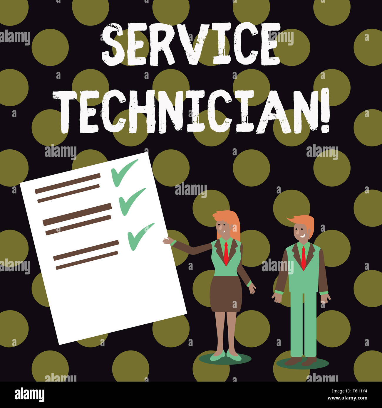 Text sign showing Service Technician. Business photo showcasing ...
