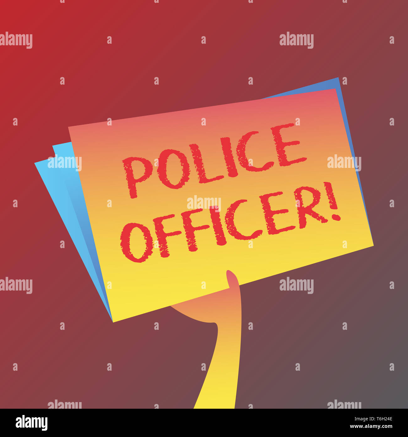 Conceptual hand writing showing Police Officer. Concept meaning a ...