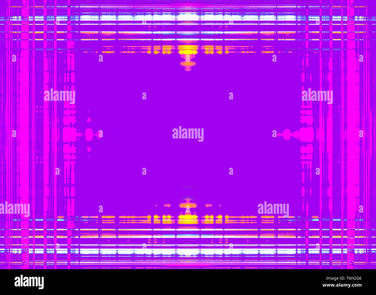 Pink lines border on a purple background Stock Photo - Alamy