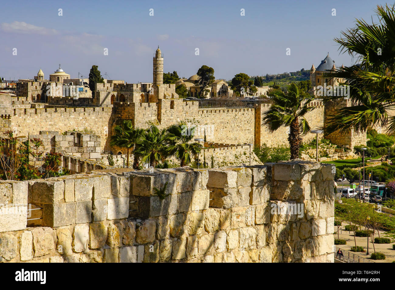 Elevated view of Old Town Jerusalem, Israel Stock Photo - Alamy