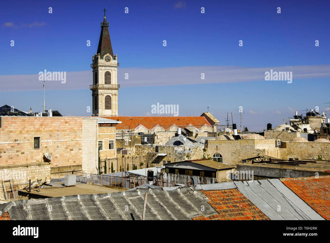 Elevated view of Old Town Jerusalem, Israel Stock Photo - Alamy