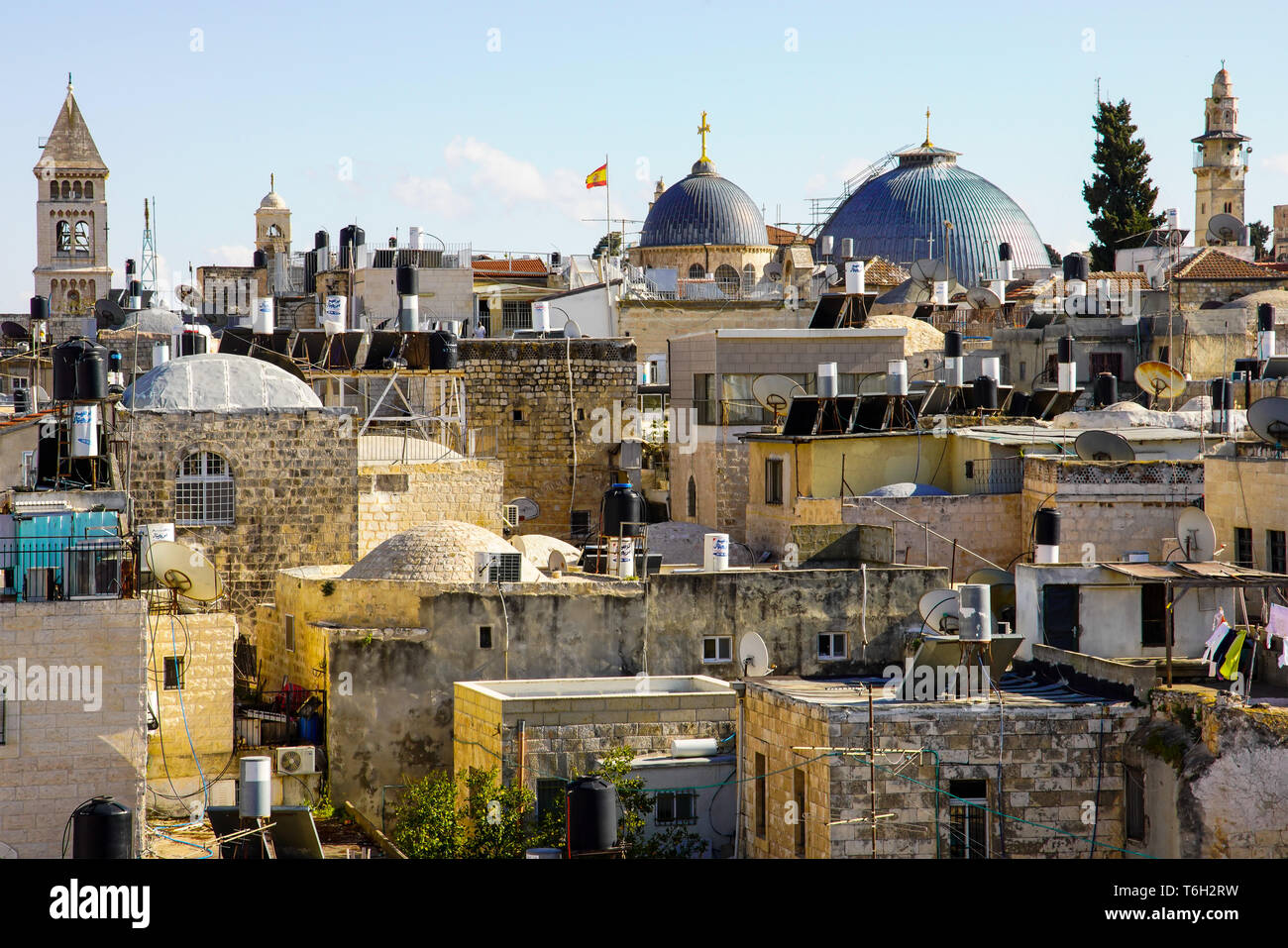 Elevated view of Old Town Jerusalem, Israel Stock Photo - Alamy