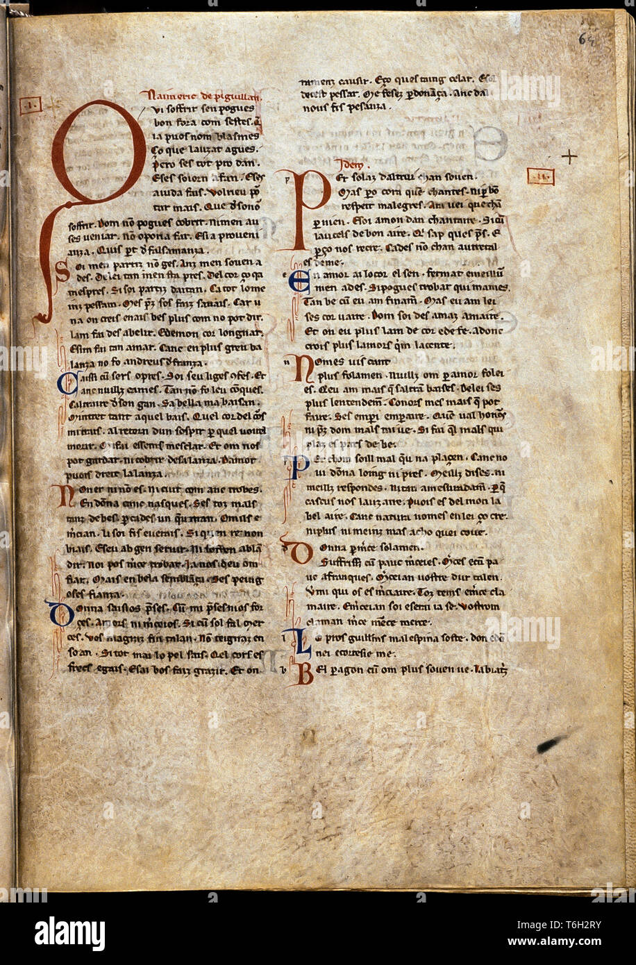 Code provencal manuscript hi-res stock photography and images - Alamy