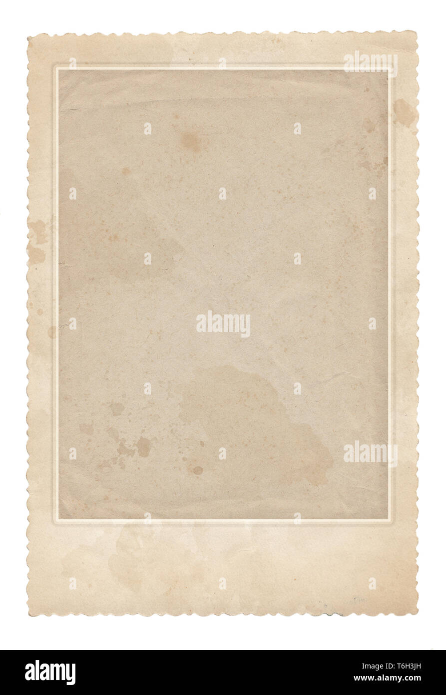 Old photo frame. Vintage paper. Retro card Stock Photo - Alamy