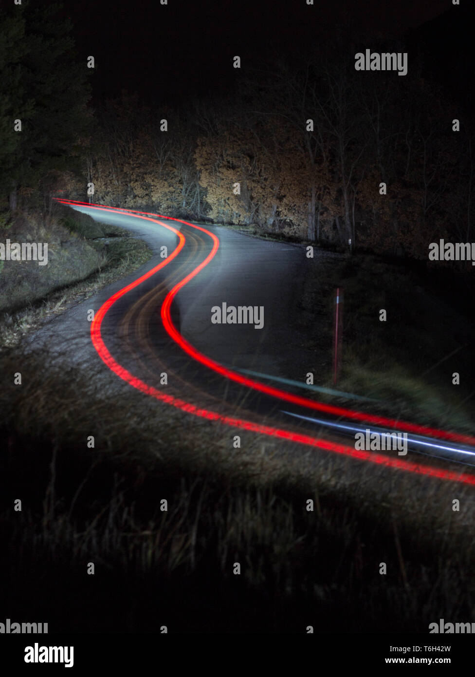 Car light trail hi-res stock photography and images - Alamy
